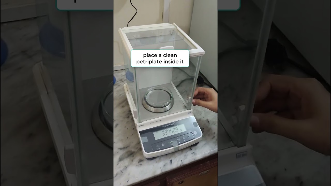 How to use digital balance in laboratory #laboratorywork #digitalbalance