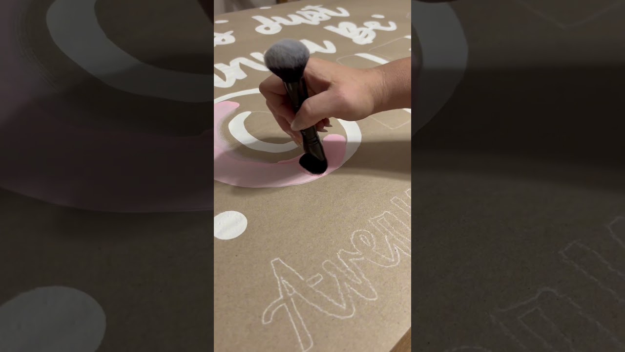 Letter ideas for painting banners. #howtopaintbanners #letteringideas #paintingasmr