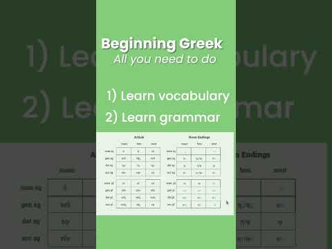 How to learn New Testament Greek