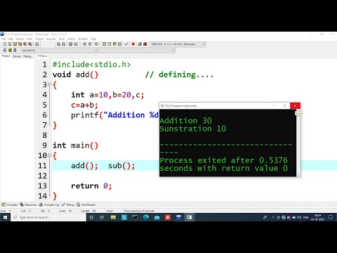 Learn c program to make a simple function program | c function - Mind Luster