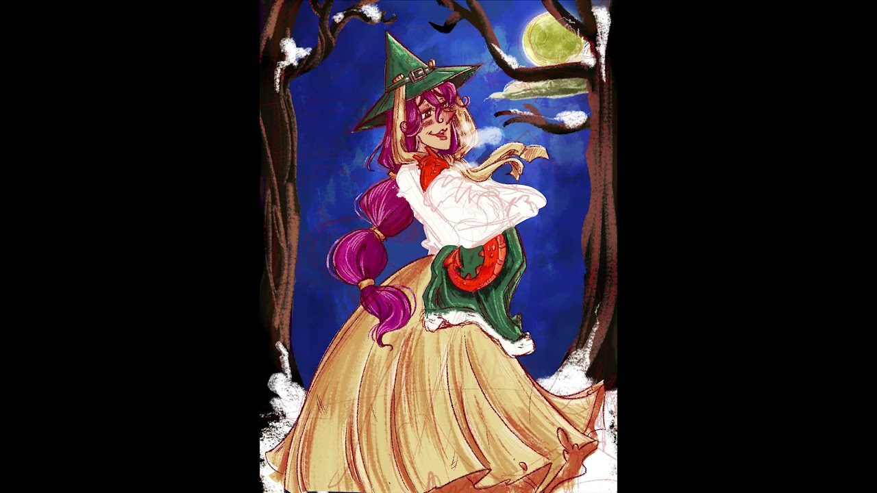 Winter Witch Rescue Speedpaint #art #drawing #digitalart #digitalartist #speedpaint