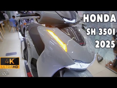 Honda SH 350i 2025 Xám Đen Thể Thao | Full Specs [4K60P]