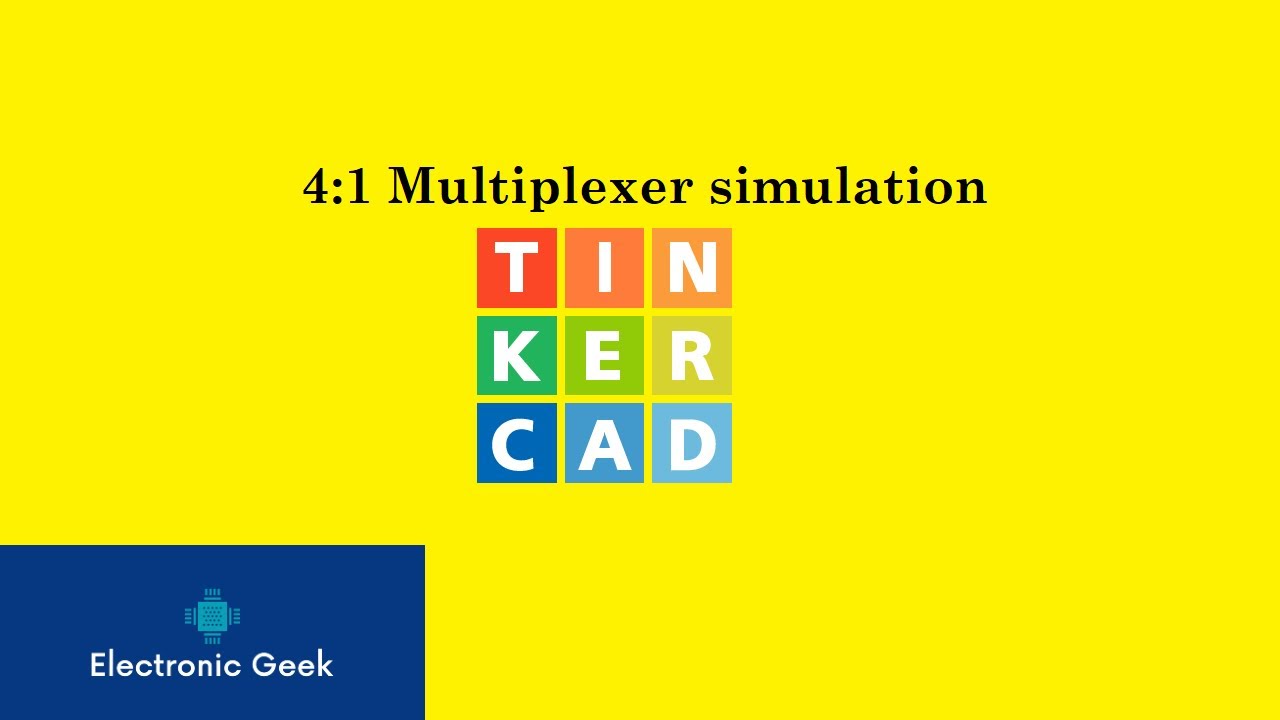4:1 Multiplexer working , application and simulation | Tinkercad