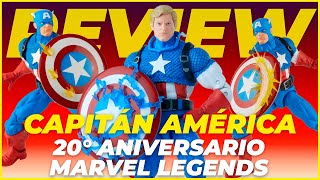 ????️ Cargado de Accesorios  | Review CAPITÁN AMÉRICA | 20 años de Marvel Legends - Español | GEEKSONAS
