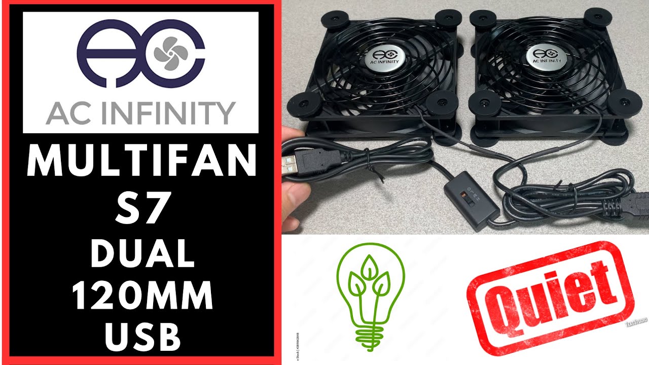 How TO Cool Your Networking, Computer and Home Theater Equipment - AC Infinity MULTIFAN S7