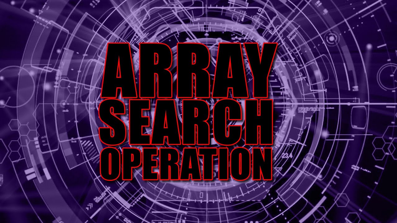 Array Search Operation | C Programming