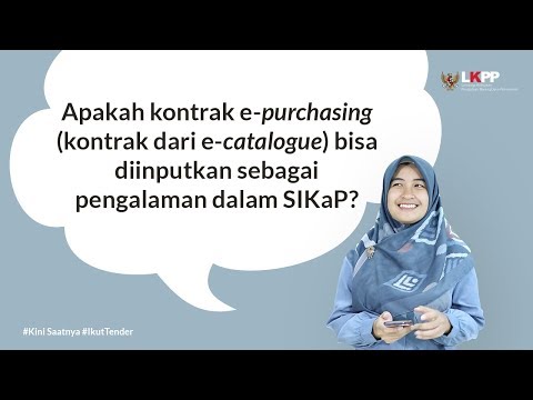 FAQ - Apakah kontrak e-purchasing (kontrak dari e-catalogue) bisa diinputkan dalam SIKaP?