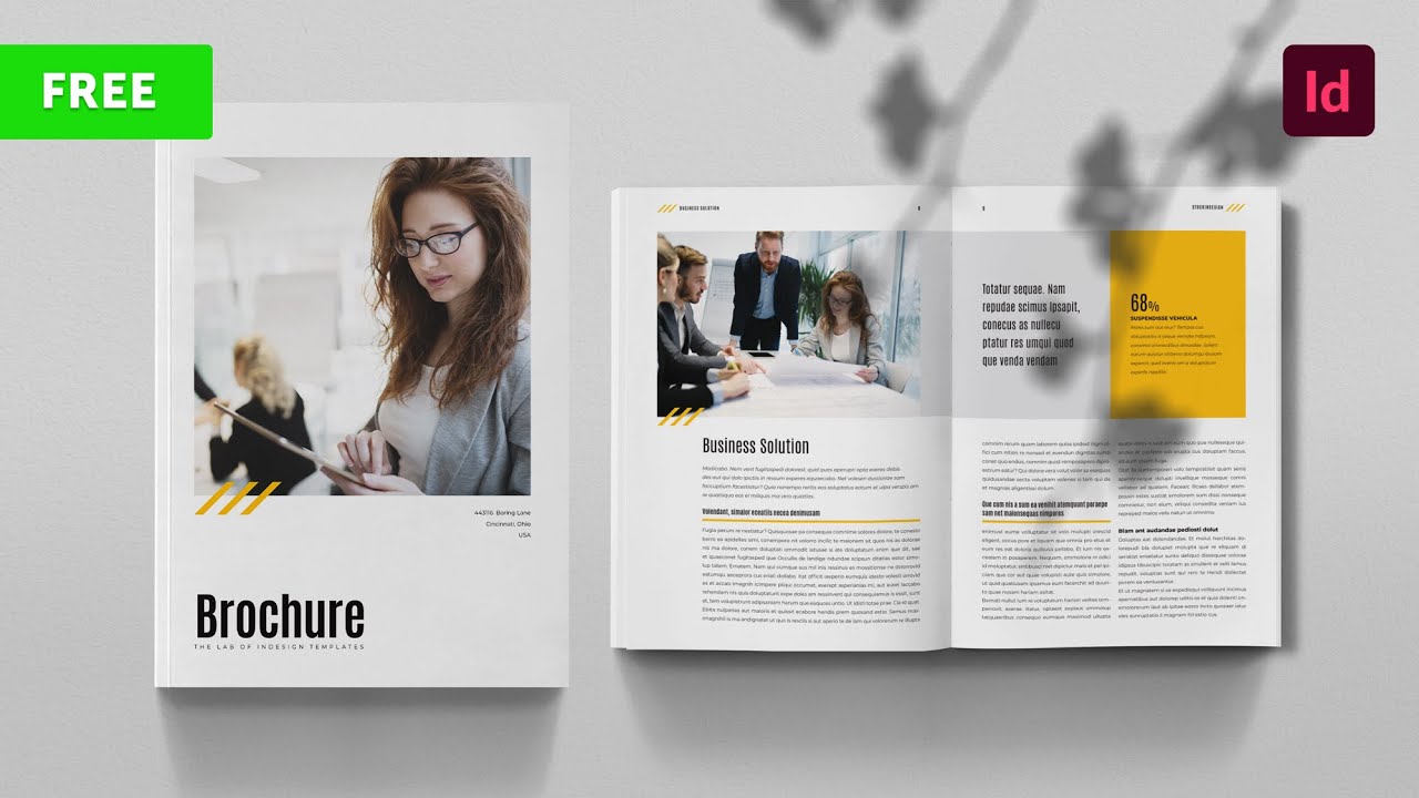 Free Brochure Template for InDesign