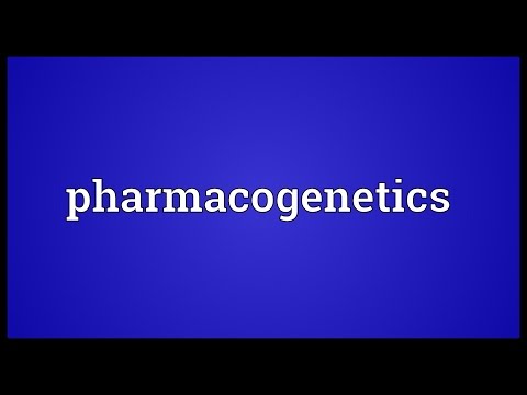 Pharmacogenetics Meaning