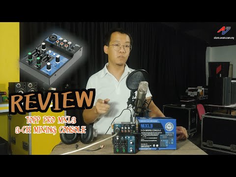 Topp Pro MX.6v2 | 6 Channel Compact Mixer | 2 Microphone | Reverb