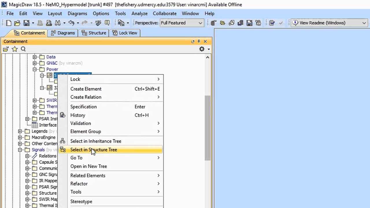 MagicDraw User Interface: Refactoring Example