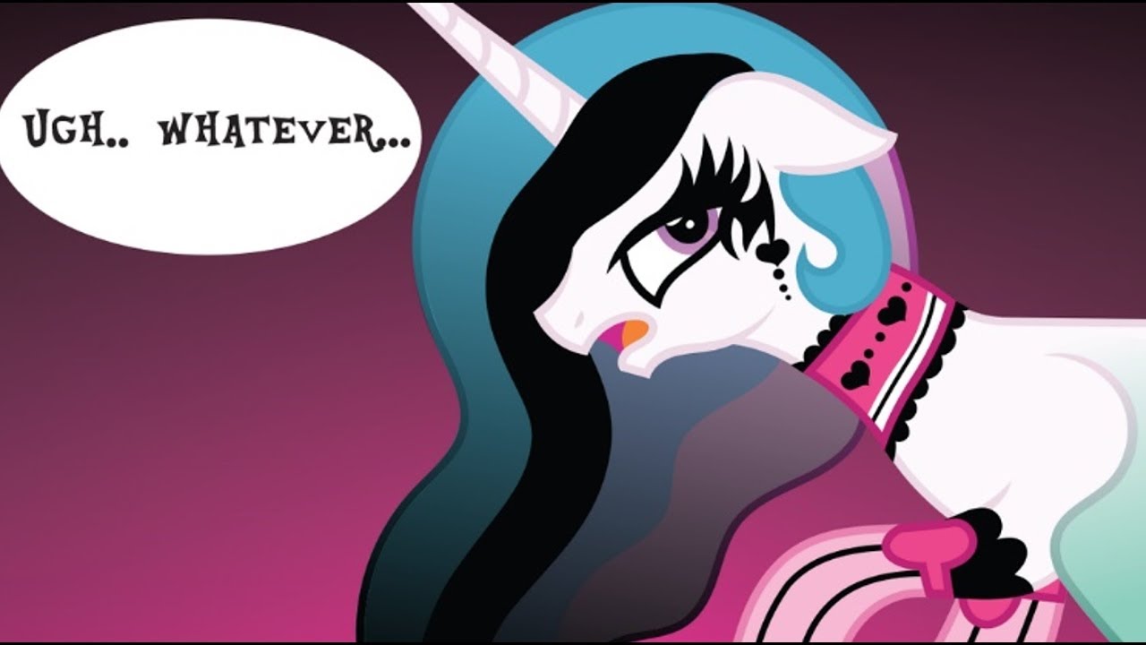 [MLP Comic Dub] Gothic Celestia (comedy)