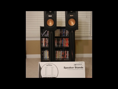 Sanus Basic Series Speaker Stands Unboxing and Build