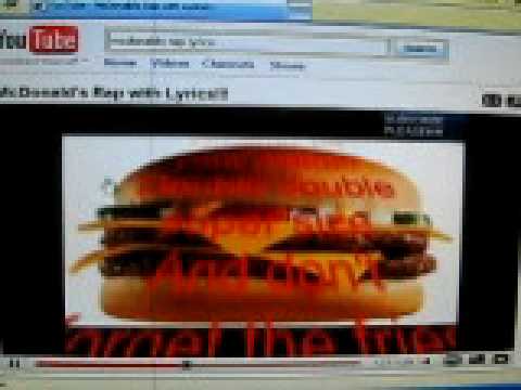 mcdonalds rap with lyrics