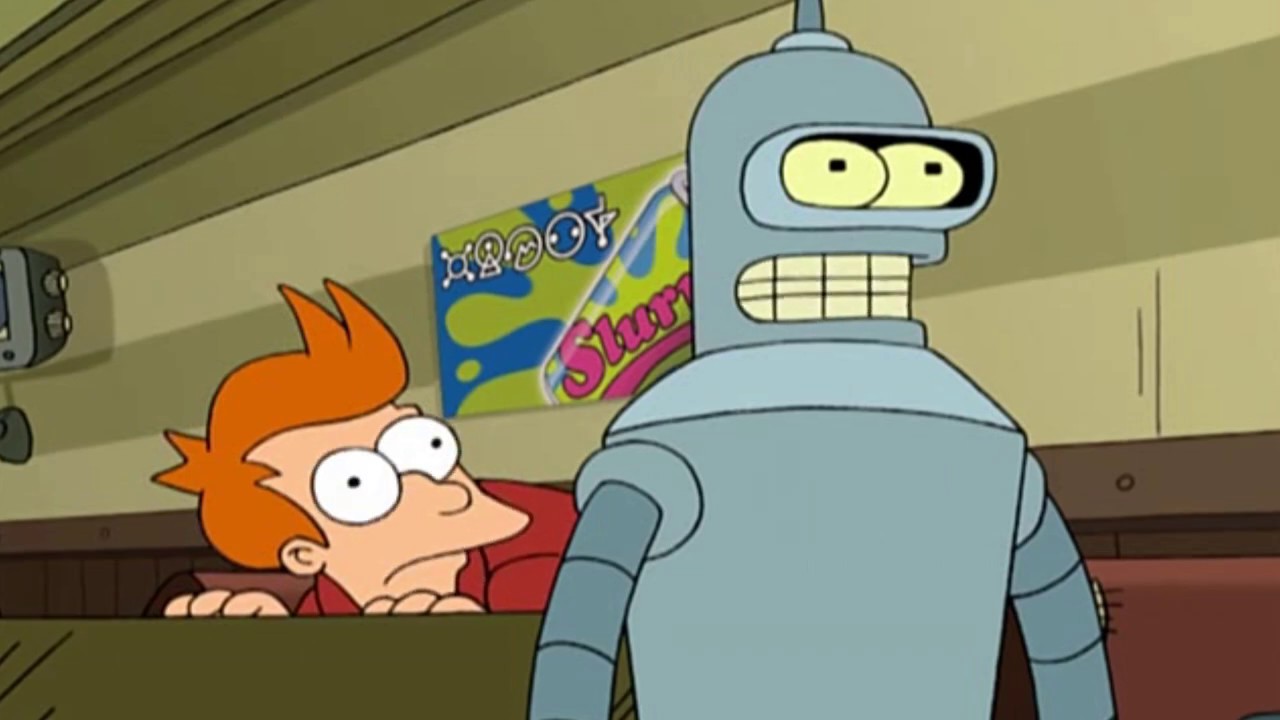 Futurama S01E01 - Benders not looking