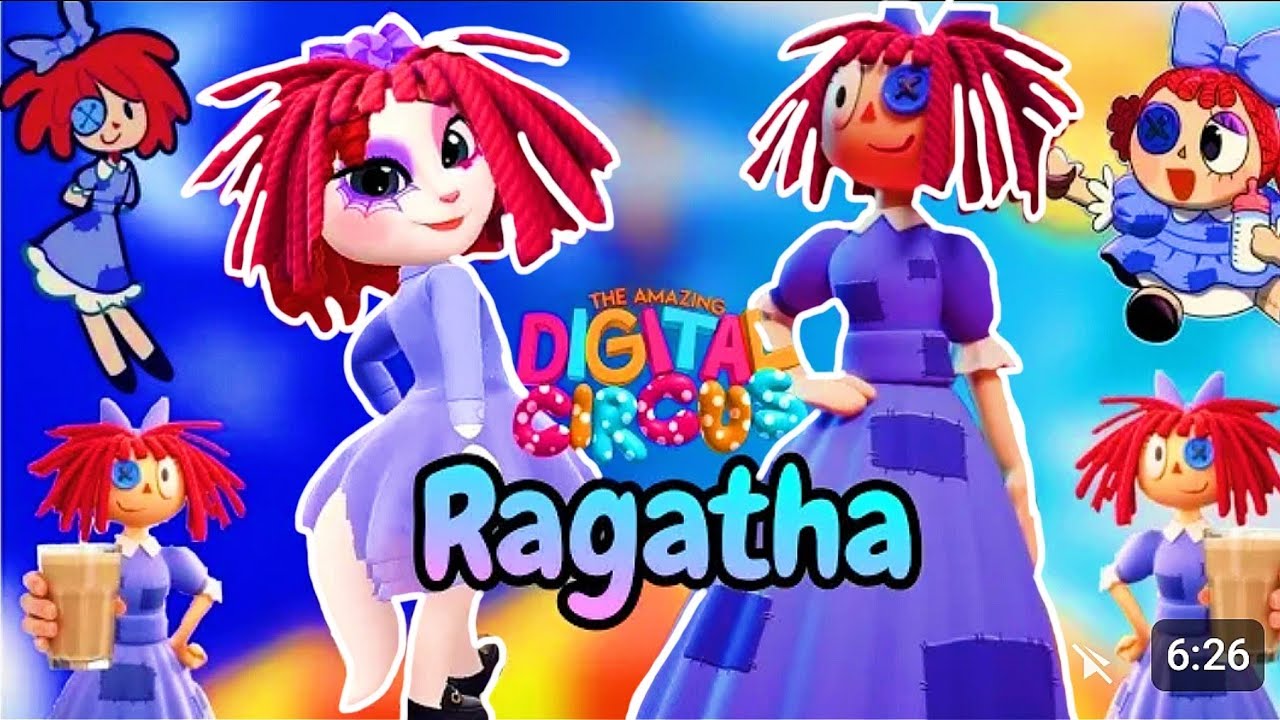 THE AMAZING DIGITAL CIRCUS 🎪🤡 Ragatha Vs MY talking Angela 2 💖 Cosplay 💖✨🤩💙🩵💖