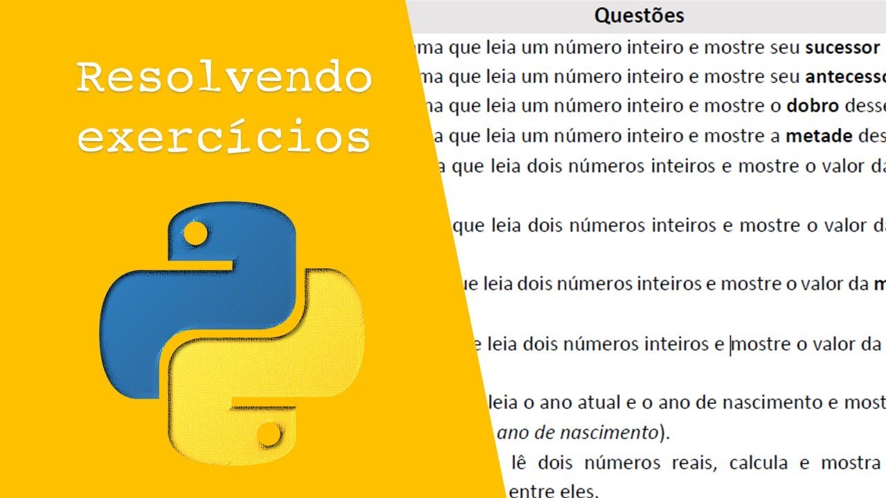 [Python] Resolvendo exercícios com operadores aritméticos (de 1 a 5)