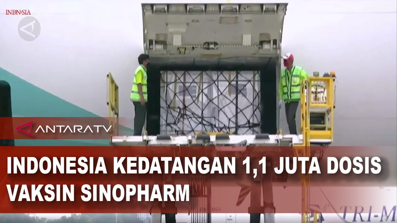 Indonesia kedatangan 1,1 juta dosis vaksin Sinopharm