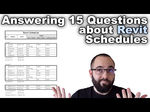 Revit Schedule Tutorial