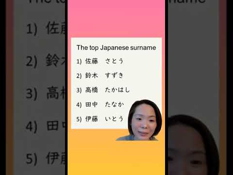 The top Japanese surname / æĨæŽãŪčåããã10