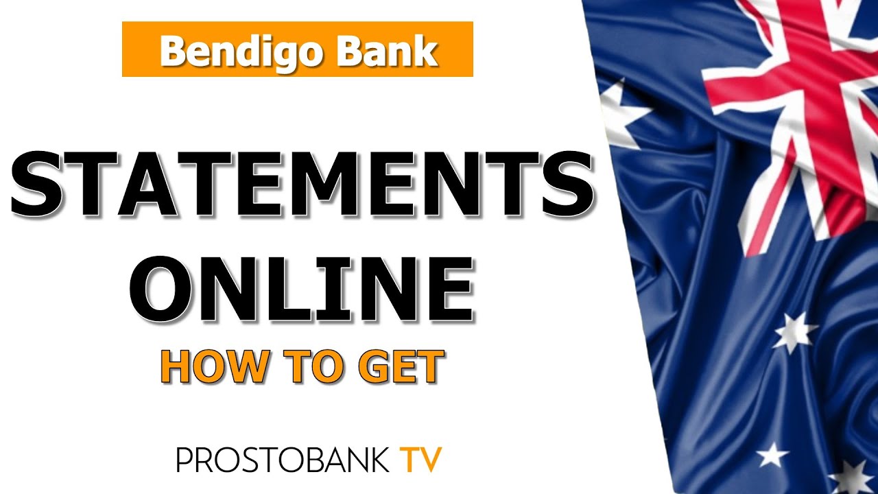 Bendigo Bank: statement, how to download