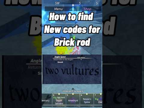 How To Find New Brick Rod Quest Codes #roblox #fisch #robloxfisch