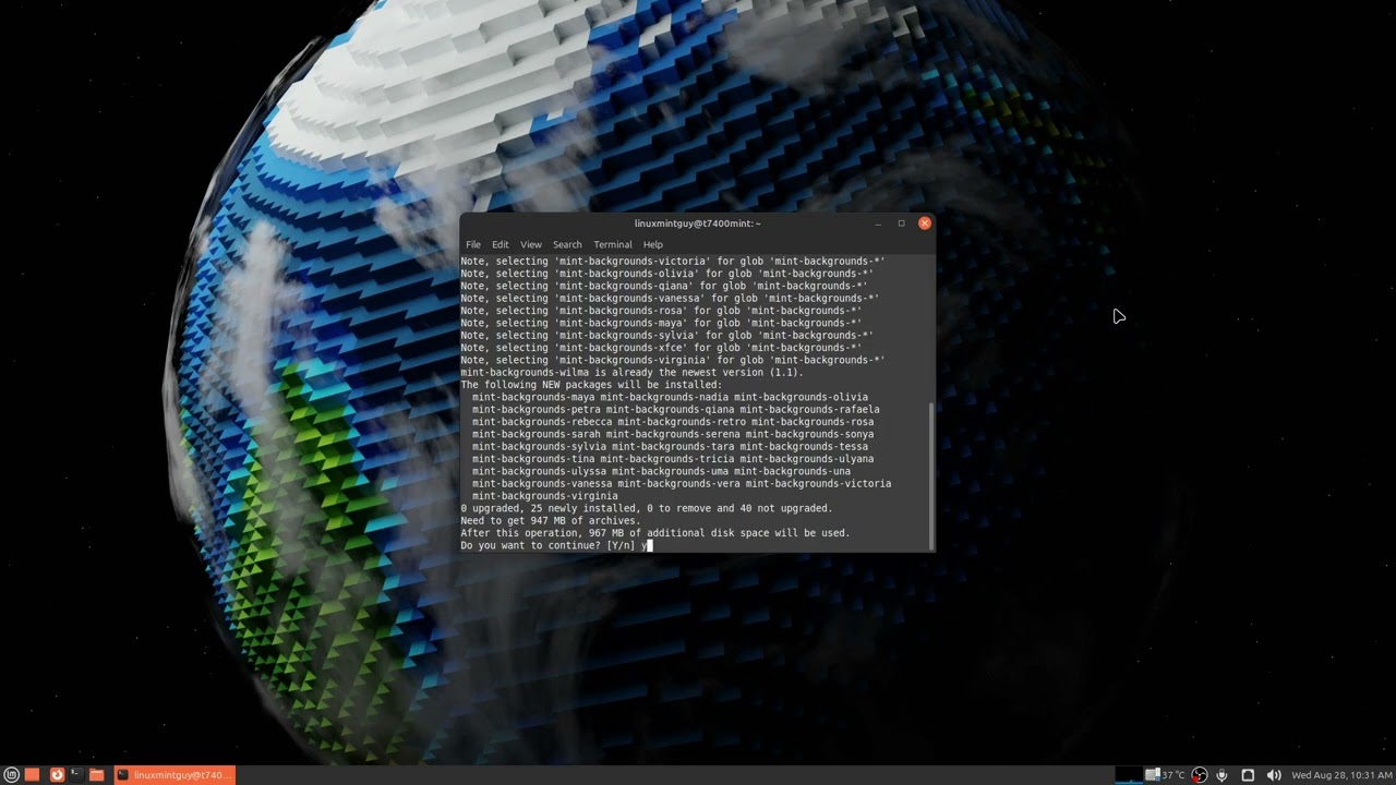 Linux Mint - Install ALL Wallpapers v1-22