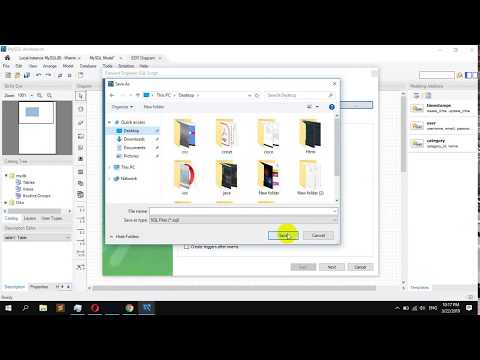 How to Generate a Script from a Diagram in MySQL Workbench