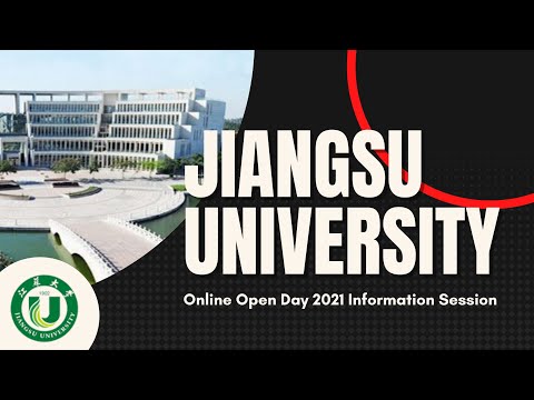 Study at Jiangsu University | Online Presentation 2021