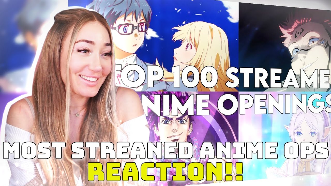 REACTING to the TOP 100 Streamed Anime Openings of ALL TIME! (2024)