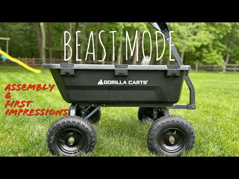 Gorilla Cart 7 Cu Ft Dump Cart is a BEAST - Assembly and First Impressions