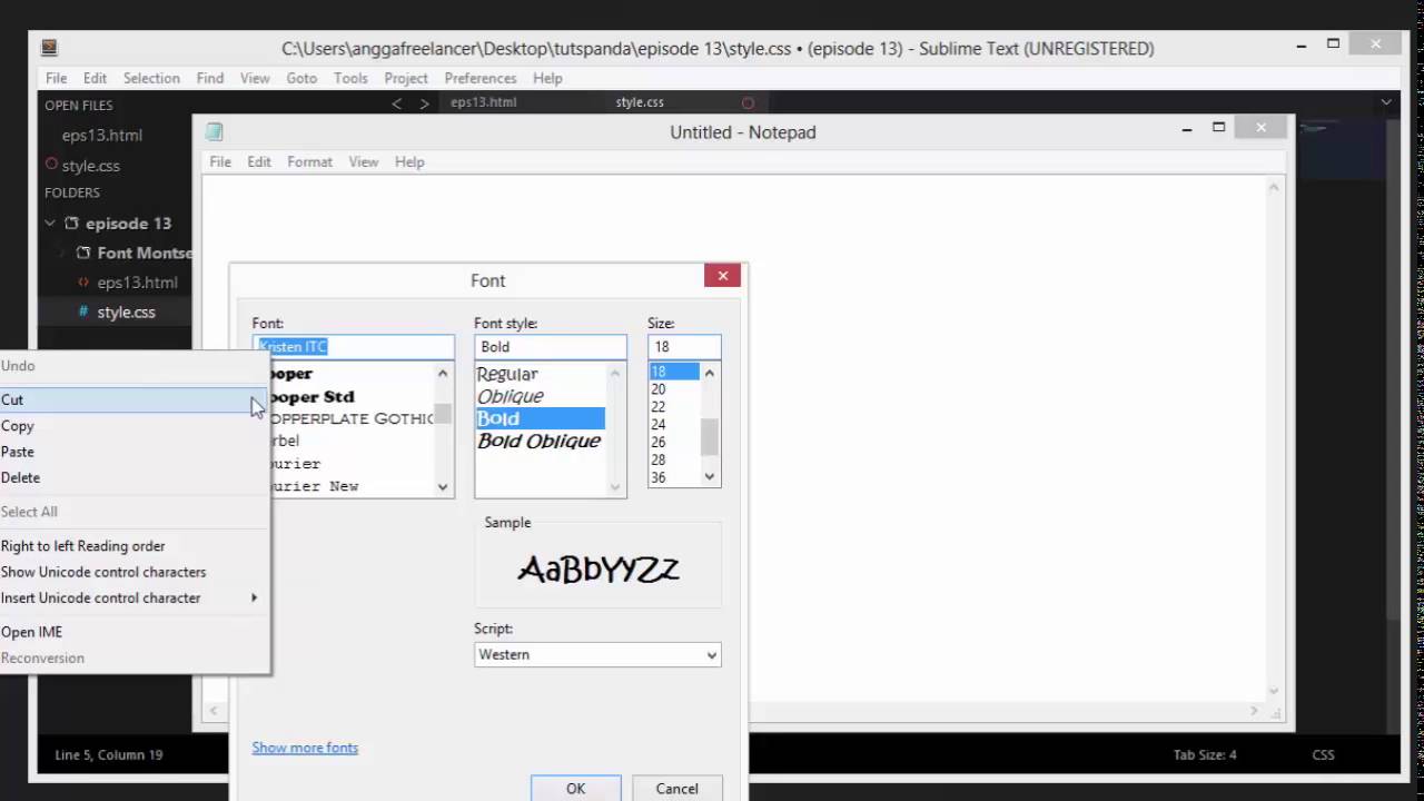 HTML5 CSS3 Tutorial 13   Custom font on web page