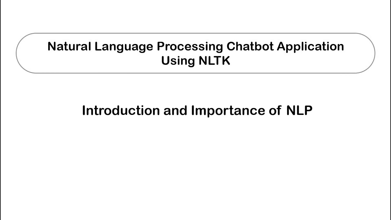 Chatbot application using NLP - Machine Learning Project