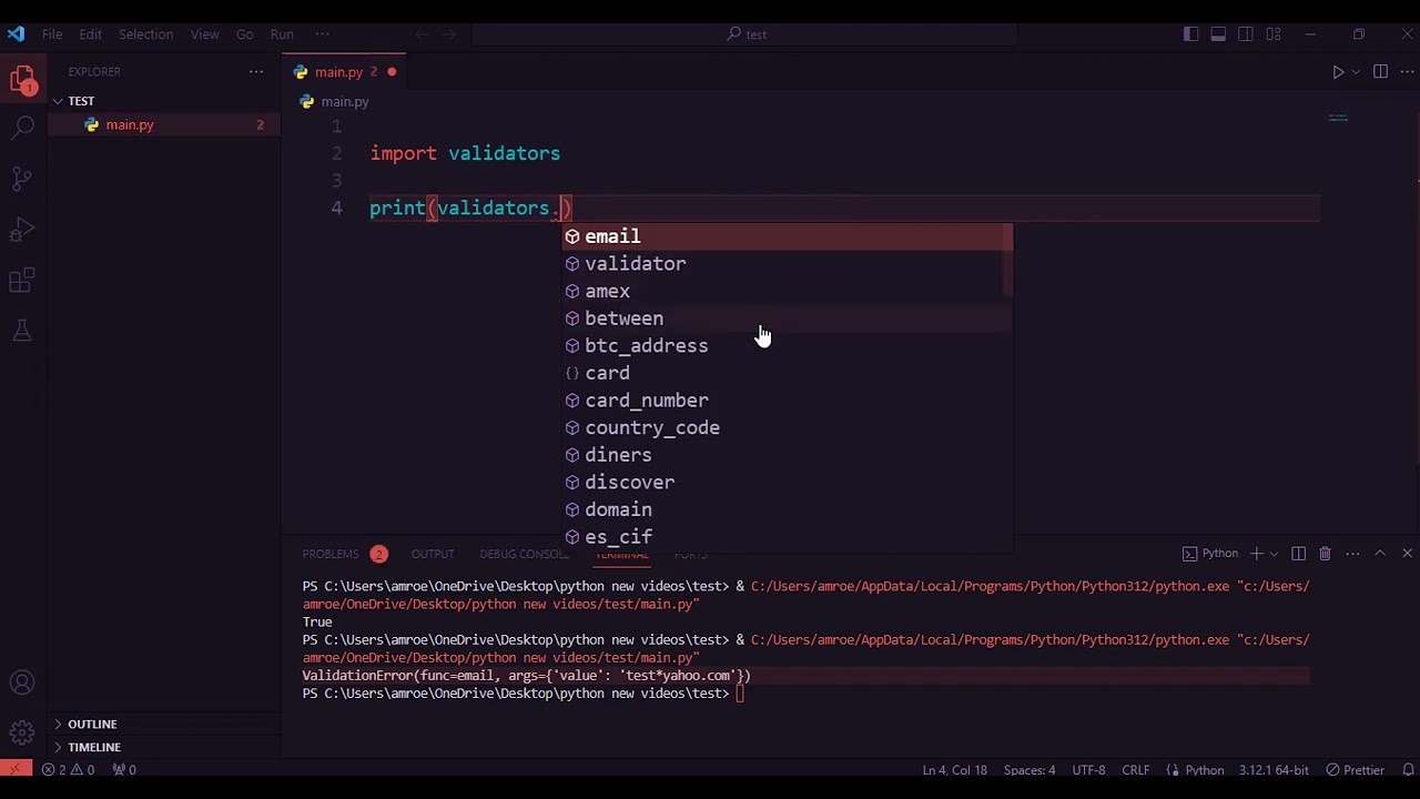 validators   Python Data Validation