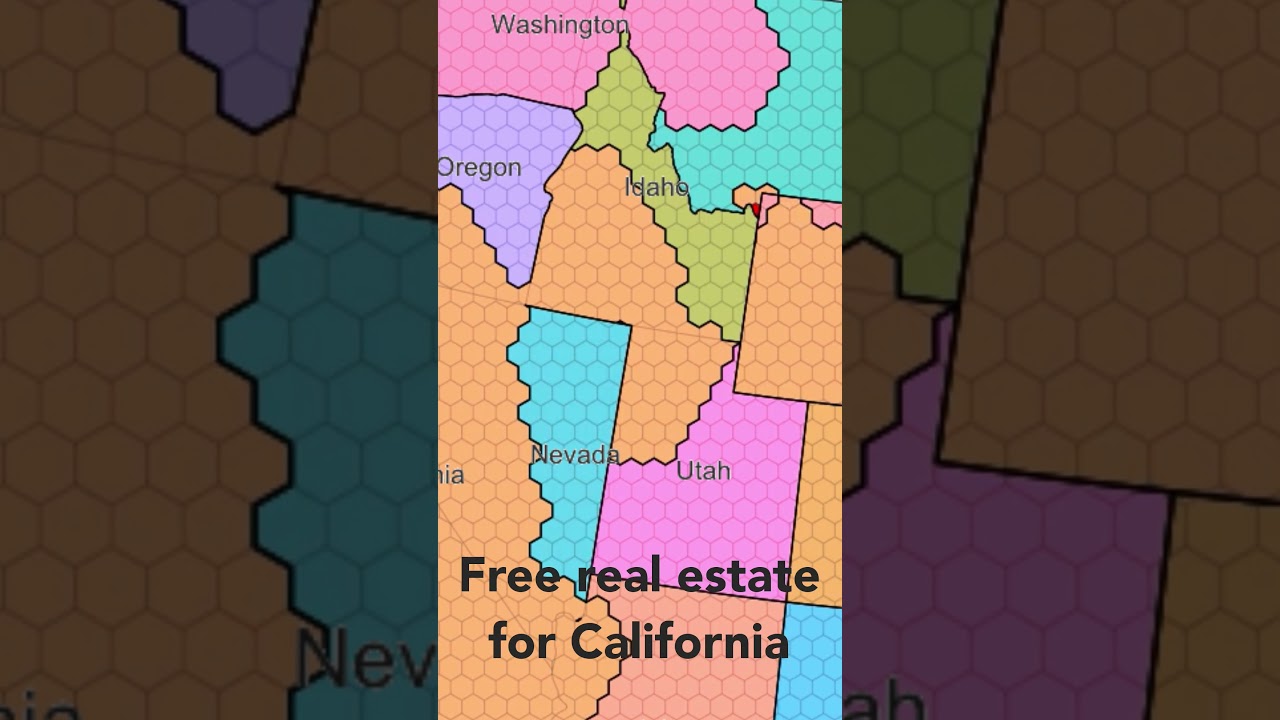 Evening out the population density of US states #shorts  #geography