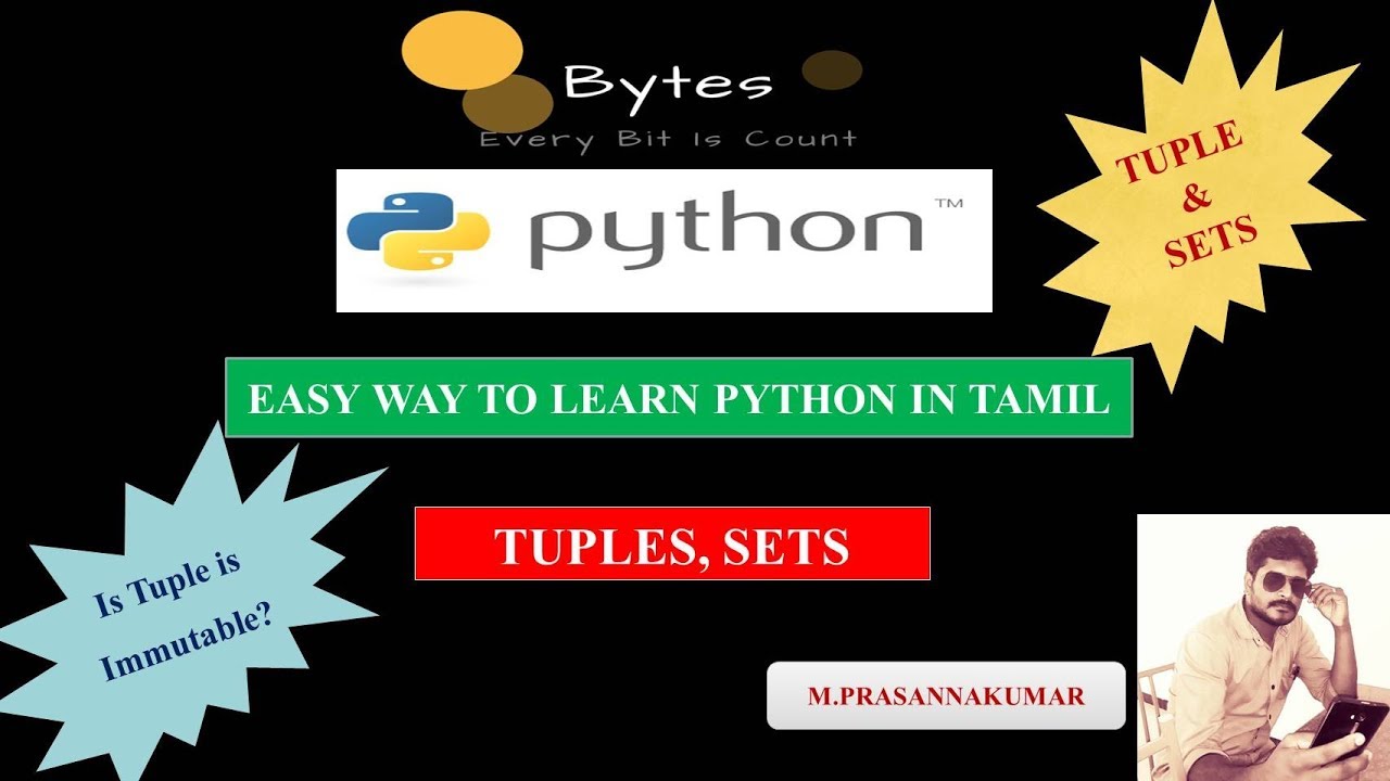 #15 Tuple  and  SETS in Python | Python Tutorial for Beginners
