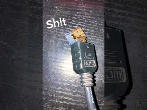 I broke my HDMI cord. #fail