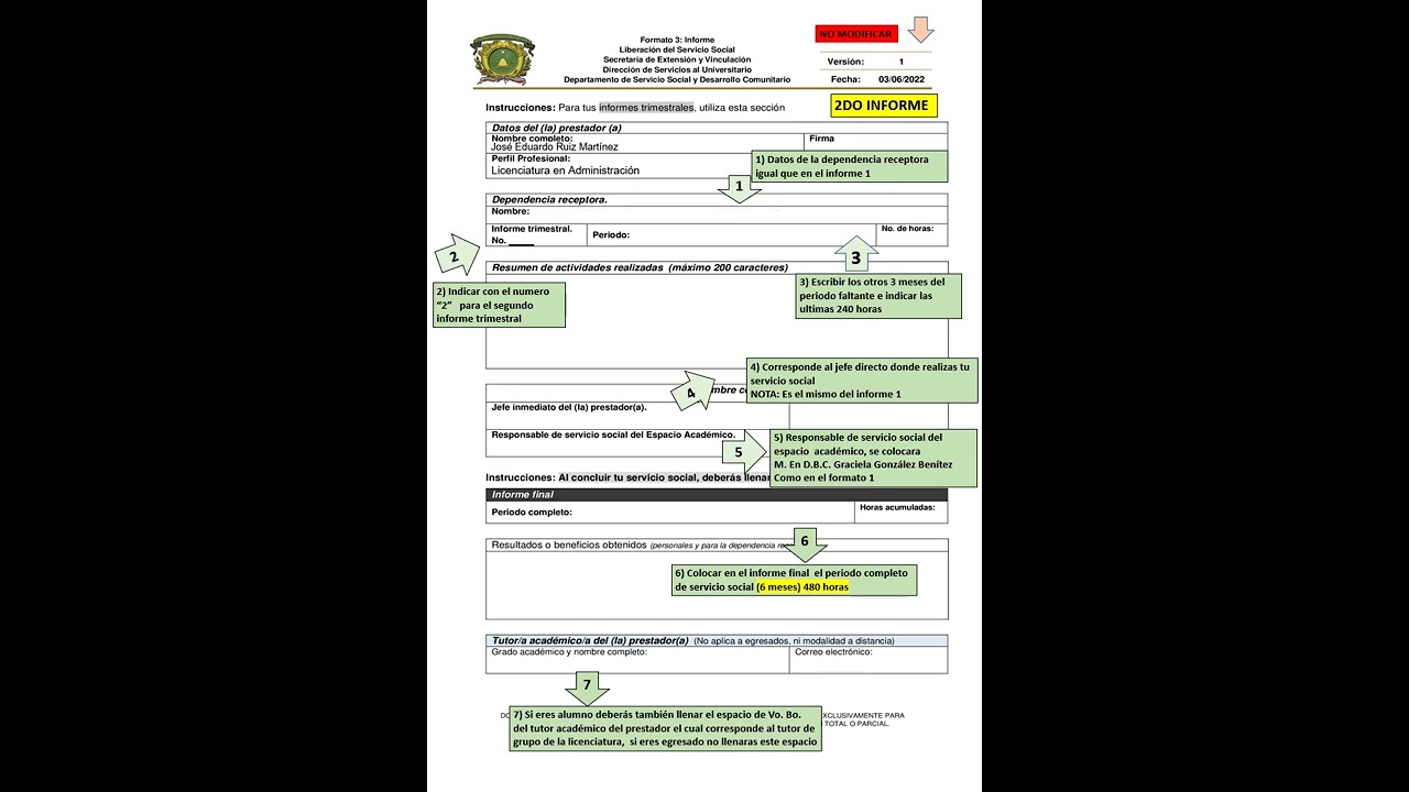 Formato 3 Servicio Social