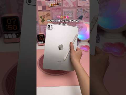 iPadOS 18 custom emoji tutorial 💗🎀 apple iPad tips | iOS 18 | iPad note taking