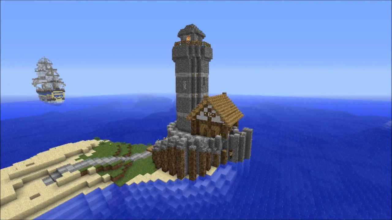 Minecraft Timelapse - Medieval Lighthouse