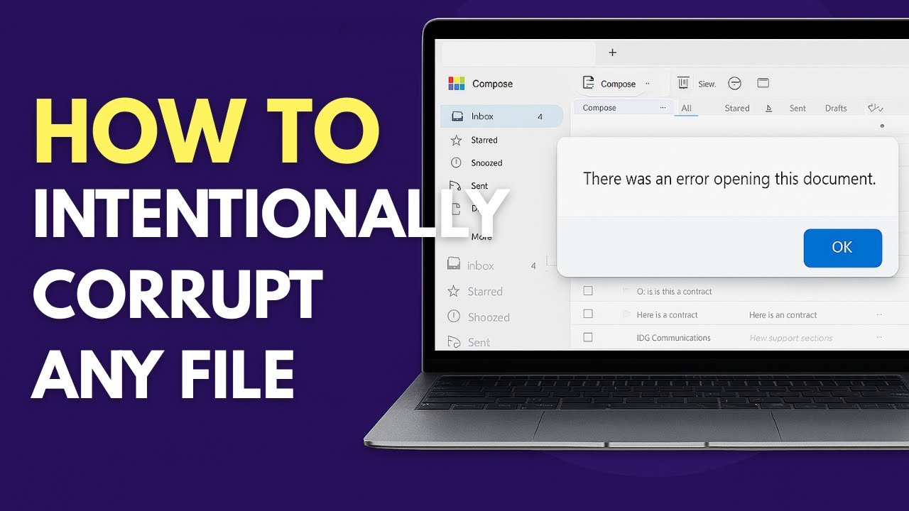 Make a File That Won’t Open – How to Make Any File Look Broken (PDF, Word, Images & More)