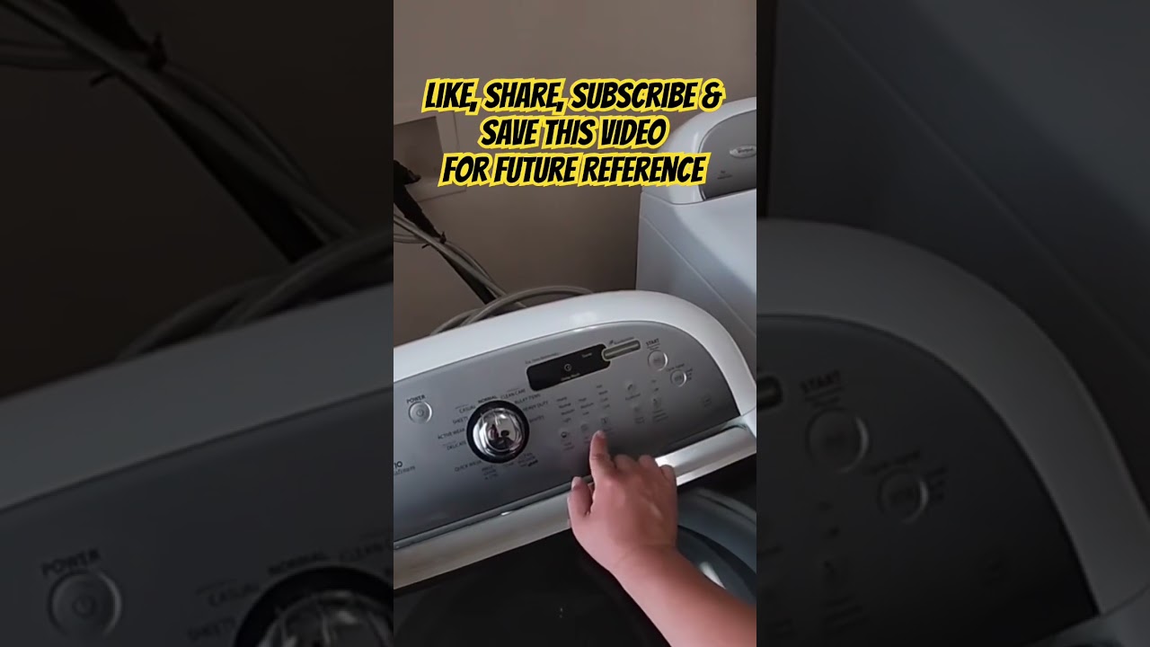 #doityourself Whirlpool Washer F32 Error code FIX! #appliancerepair #washerrepair #diyrepair #howto