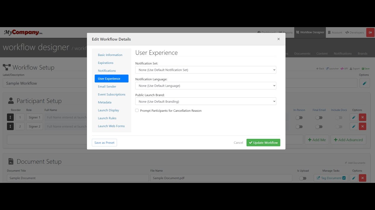 Using a Notification Template Set