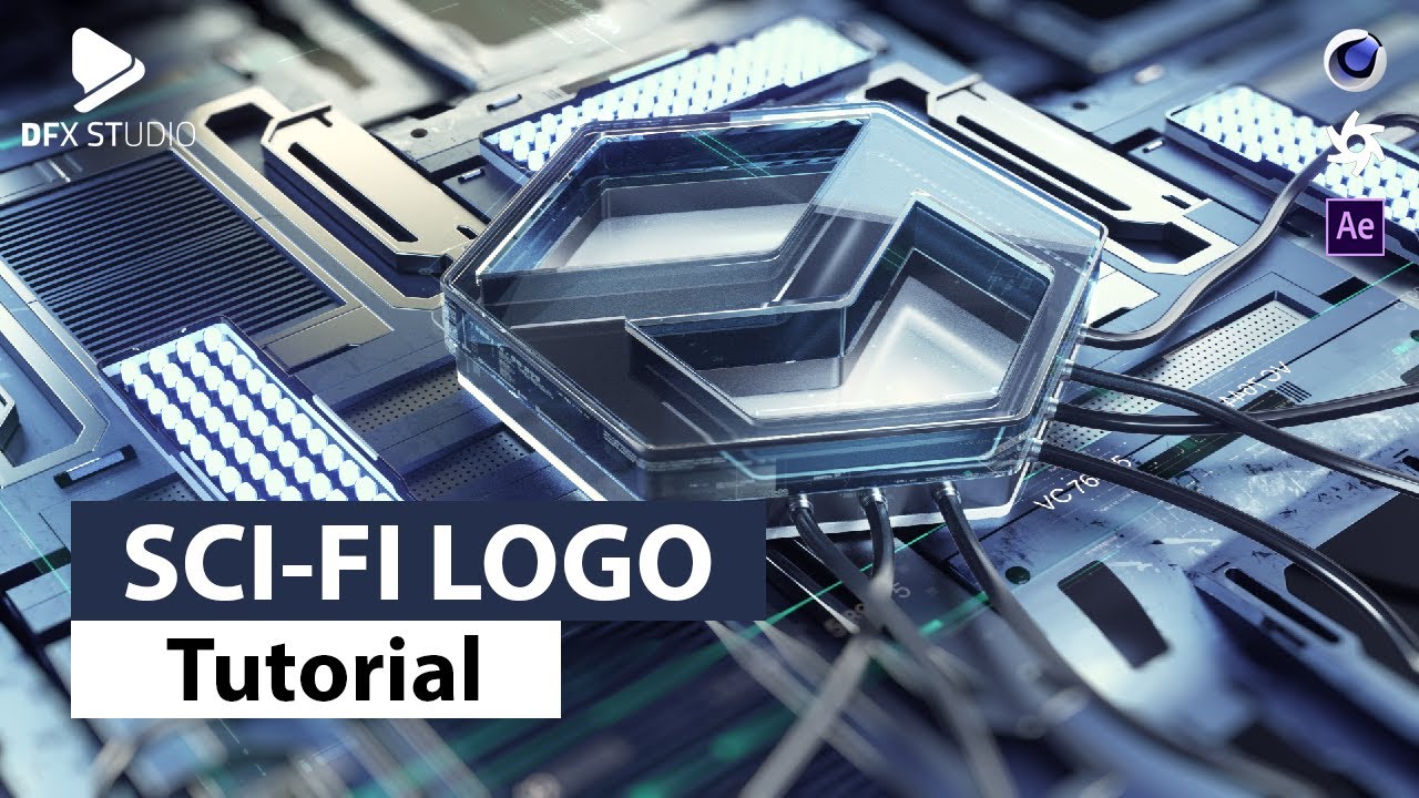 SCI FI  LOGO  | Cinema 4D,Octane TUTORIAL