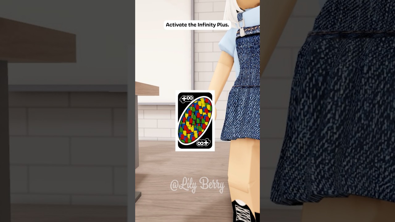 SHE USED UNO REVERSE CARD IN REAL LIFE #roblox #robloxstory #berryave