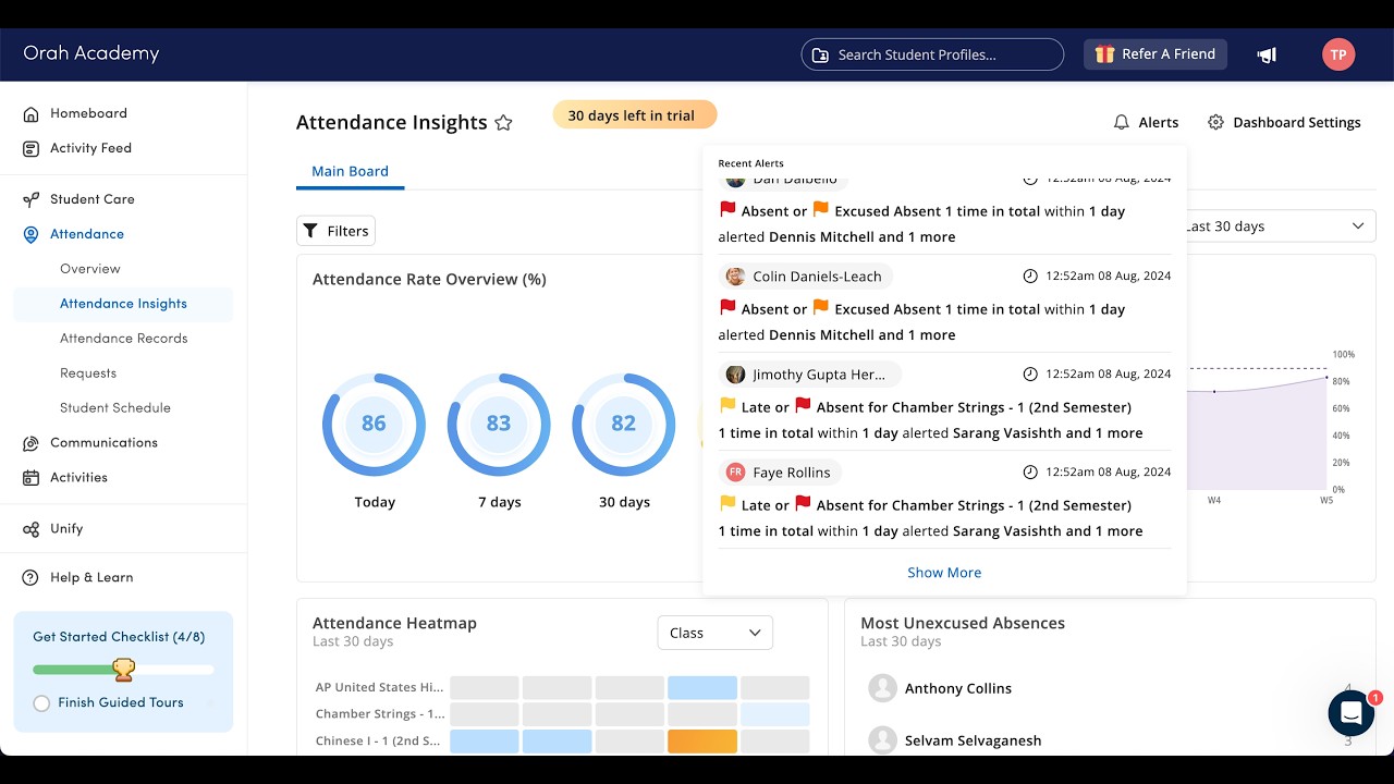 How to use Orah Passes, Attendance Insights & Alerts