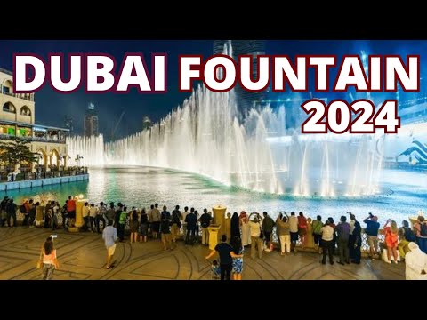 Breathtaking Dancing Fountain Show at Dubai Mall | Stunning Burj Khalifa Views | Luxury Dubai in 4K