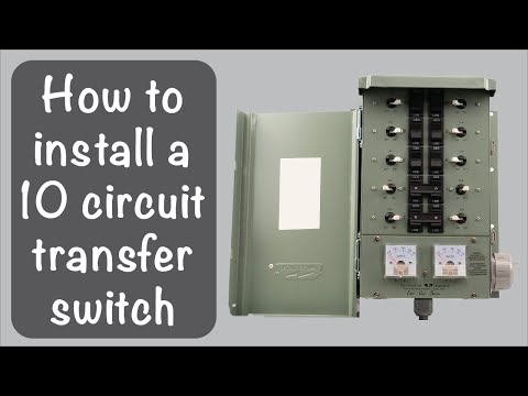 How to install a critical load transfer switch