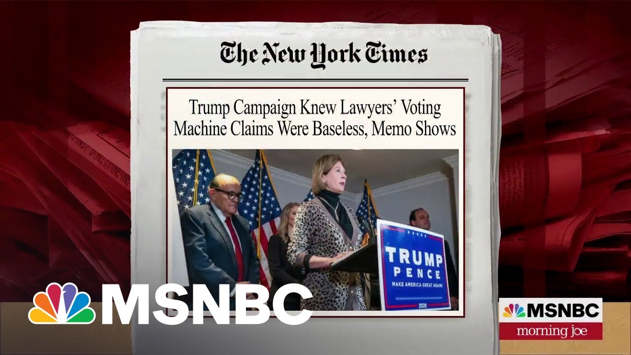 Trump Campaign Knew Voting Machine Claims Were Baseless: NYT