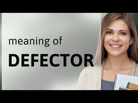 Defector | DEFECTOR definition